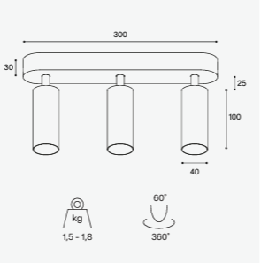Acrobat Surface Mini Trio (Ceiling General Light - Prado) – Master ...