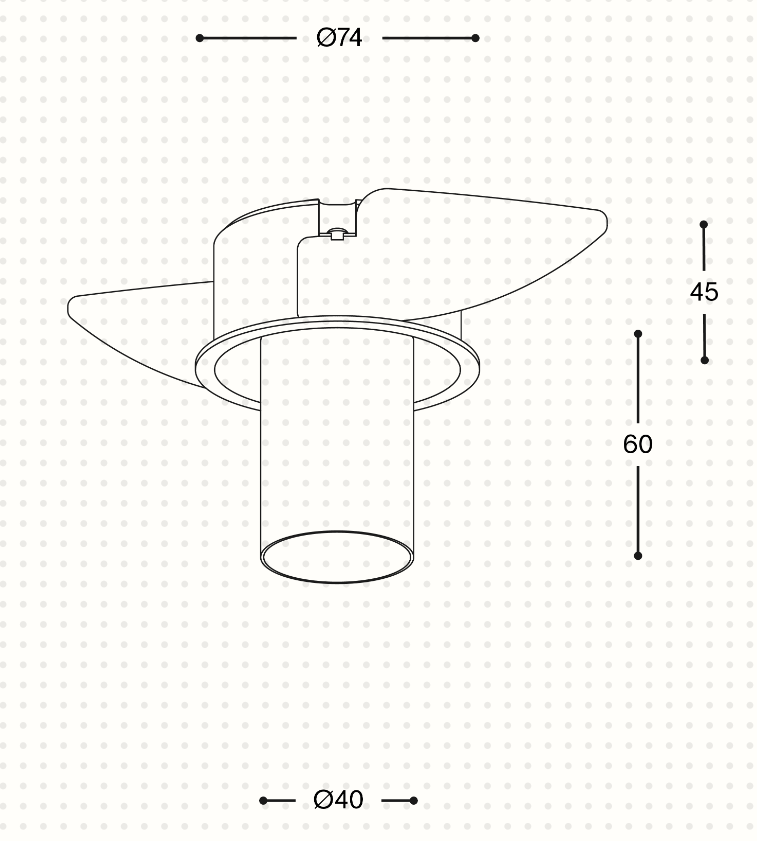 Acrobat Mini Trim Short (Professional Ceiling recessed downlight - Pra ...